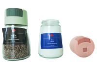 China User-Friendly Press Type Glass Spice Jar with Shaker Lid For Pepper for sale