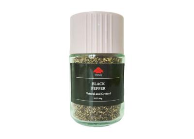 China Glass Press Type Spice Dispenser Bottle 0.5g Measuring Lid Salt Pepper Seasoning Jar for sale