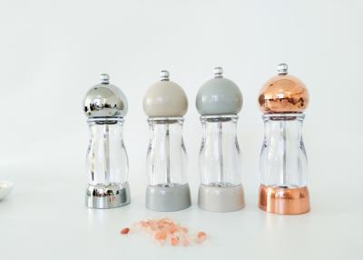China Acrylic Salt and Pepper Grinder Set with Ceramic Core - Multiple Colors & Sizes Available for Customization for sale