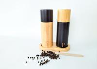China Customizable Wooden Salt And Pepper Grinders Natural Wood Ceramic Grinder Core Durable for sale