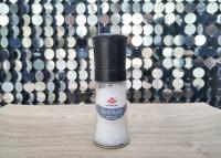 China 70ml Plastic Salt and Pepper Grinder with Ceramic Core Adjustable Coarseness Refillable Glass Jar for sale