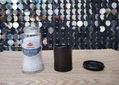 China 70ml Plastic Salt and Pepper Grinder with Ceramic Core Adjustable Coarseness Refillable Glass Jar for sale