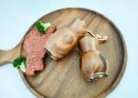 China Custom Wooden Salt and Pepper Grinder with Ceramic Core Manual Spice Mill 2-in-1 for sale