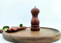 China Manual Wood Salt and Pepper Grinder Set 2-in-1 Reusable Spice Mill for sale