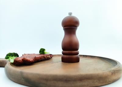 China Manual Wood Salt and Pepper Grinder Set 2-in-1 Reusable Spice Mill for sale