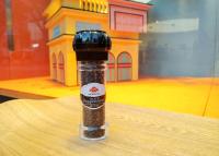 China 100ml Clear Plastic Salt and Pepper Grinder Manual Condiment Mill 143mm Height for sale