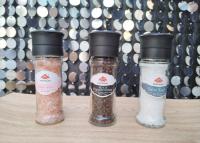 China 90ml Plastic Salt and Pepper Grinder Glass Jar for all grinding needs Refillable Feature Durable Convenient Customized for sale
