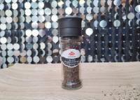 China 90ml Plastic Salt and Pepper Grinder Glass Jar for all grinding needs Refillable Feature Durable Convenient Customized for sale