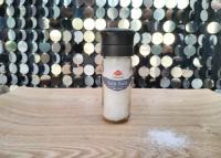 China 90ml Ceramic Core Plastic Salt and Pepper Grinder Refillable Glass Jar Spice Mill for sale