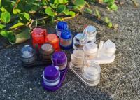 China Disposable Plastic Salt and Pepper Shakers 1.0g 0.2g Single Use Seasoning Shakers for sale