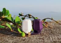 China Hexagonal Eggshell-Shaped Disposable Plastic Seasoning Shaker Set For Travel Camping for sale
