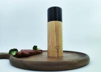 China Wooden Pepper Grinder Salt Mill Adjustable Coarseness Refillable Ceramic Core 2 in 1 for sale