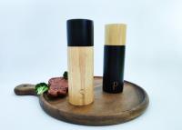 China Wooden Pepper Grinder Salt Mill Adjustable Coarseness Refillable Ceramic Core 2 in 1 for sale