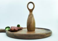 China Wooden Manual Salt and Pepper Grinder Acacia Wood Adjustable Coarseness Ceramic Core for sale