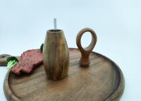 China Wooden Manual Salt and Pepper Grinder Acacia Wood Adjustable Coarseness Ceramic Core for sale