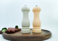 China Plastic Refillable Salt and Pepper Grinder Set with Adjustable Coarse Ceramic Mill 2 in 1 for sale