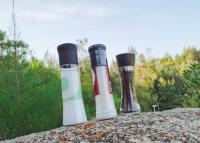 China 180ml Seasoning Grinder Bottle Plastic Head Stainless Steel Trim Ceramic Core Reusable for sale
