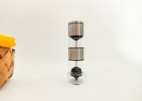 China Adjustable Stainless Steel Manual Pepper Salt Grinder with Clear Acrylic Body - Customizable Size and Color Options for sale
