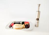 China Press-Type Stainless Steel Salt & Pepper Grinder with Ceramic Core - Adjustable Coarseness, 500,000 Unit Capacity for sale