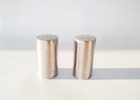 China Stainless Steel Seasoning Shakers Refillable Spice Dispensers 2 Pack Silver for sale