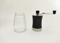 China Stainless Steel Manual Pepper Grinder Large Capacity Glass Bottle 304 for sale