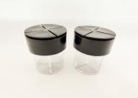 China Easy To Classify Simple Design Four Partition Plastic Spice Jar for sale