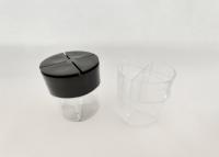 China Easy To Classify Simple Design Four Partition Plastic Spice Jar for sale