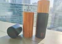 China Ceramic Core Salt and Pepper Mill 17cm Rubber Wood Construction Adjustable Grinder for sale
