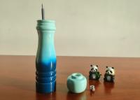 China Rubber Wood Salt and Pepper Grinder Set 21.4x5cm Adjustable Ceramic Grinder for sale