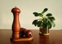 China Adjustable Roman Columns Wooden Salt and Pepper Grinder Set with Ceramic Core - 1 Million Monthly Capacity, 30-40 Day Delivery for sale