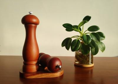 China Adjustable Roman Columns Wooden Salt and Pepper Grinder Set with Ceramic Core - 1 Million Monthly Capacity, 30-40 Day Delivery for sale