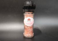China Glass Salt Grinder with Plastic Lid and Ceramic Grinding Core for Pink Himalayan Salt for sale