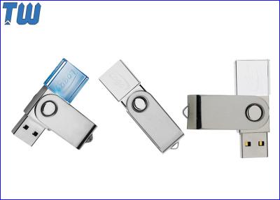 China Twister 8GB USB Memory Drives Half Metal Half Crystal 3D Branding for sale