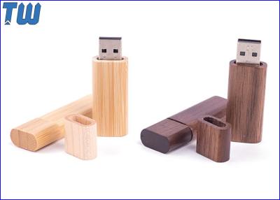 China Natural Wooden 16GB USB Disk Drive Long Stick Smooth Finished for sale