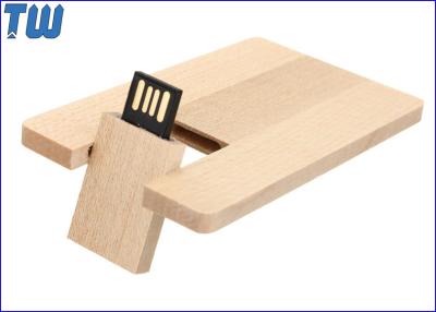 China Wood Card Twister 4GB USB Stick Drive Plan Face Full Color Printing for sale