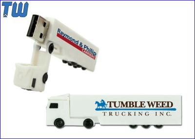China Mini Plastic 2D Truck 1GB USB Disk Transportation Company Storage Device for sale