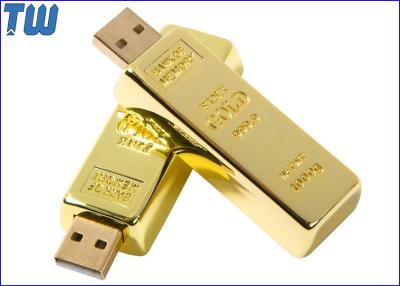 China Gold Bar 2GB Driver USB Pen Drive Flash Disk Heavy Full Metal for sale