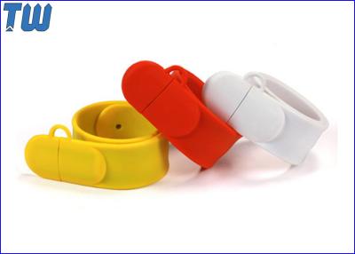 China Clap Long Wristband 1GB Pen Drive Disk Storage Device Soft Touch for sale