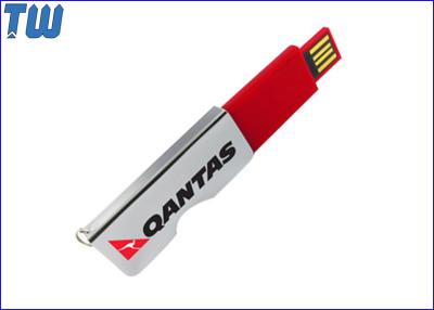 China 180 Degree Swivel 2GB Pen Drives Flash Mirror Finished Metal Cover for sale