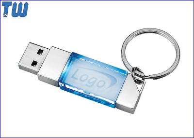 China Slim Delicate 2GB Pendrives Flash Stick Crystal Free Key Ring for sale