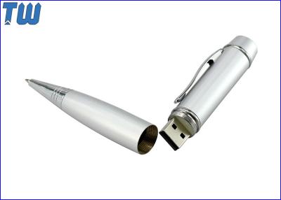 China Copper Ballpoint Pen 16GB Pendrive Memory Disk Storage Custom Printing for sale