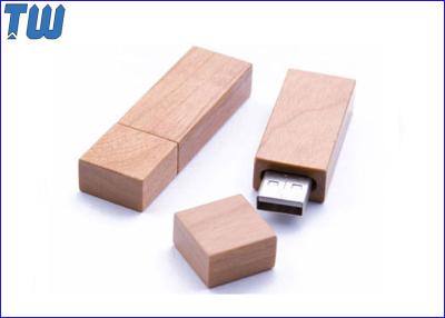 China Slim Wooden Bamboo Brick 64GB Pendrive Stick Drive Natural Product for sale