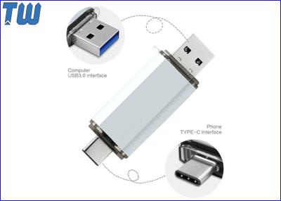 China Metal 128GB Pendrive Disk OTG USB 3.1 USB-C USB 3.0 Interface for sale