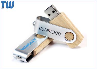 China Wooden Body Metal Twister 128GB Pendrives Stick Memory Storage for sale