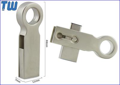 China Twisting Dual USB Interface USB 3.1 USB C USB 3.0 64GB Pendrives Disk for sale