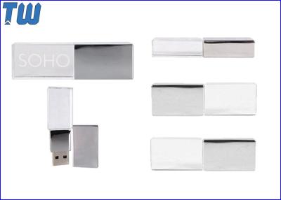 China 1GB Thumb Drive Flash LED Light Crystal 3D Laser Engraved Logo for sale