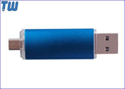 China Bulk Metal Body OTG Disk 8GB Thumb Drives Flash Transparent Caps for sale