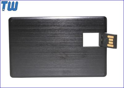 China Black Color Credit Card 2GB Thumb Drives Stick Swivel Mini UDP Chip for sale