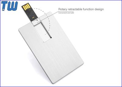China Laser Engraved Metal Card 32GB Thumb Drives Stick Twister UDP Chip for sale