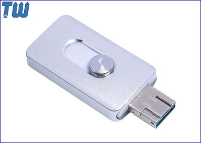 China Sliding Metal 64GB Thumb Drive USB 3.0 OTG 3IN1 Disk iPhone Adroid for sale